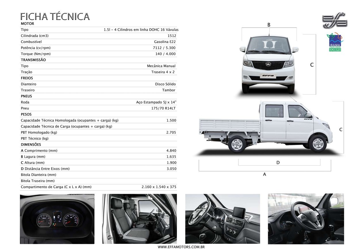 Effa V22 – 2026 Cabine DUPLA - Grupo Michelin