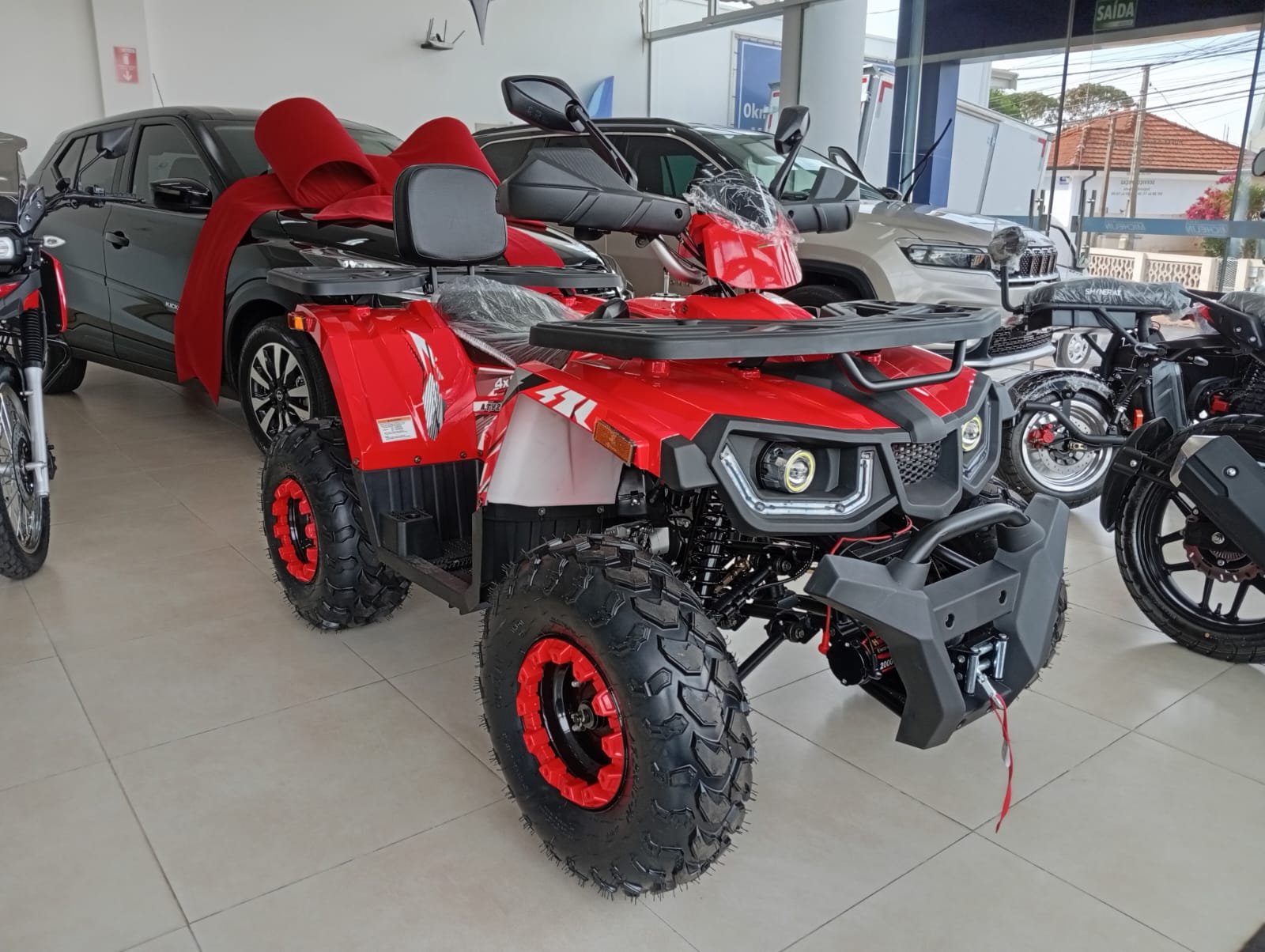Shineray ATV 200 vermelho – 2025 - Grupo Michelin