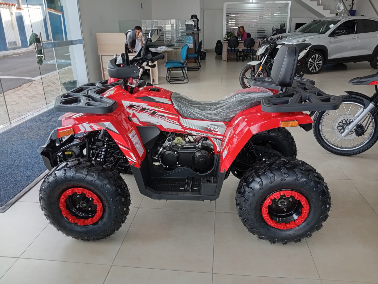 Shineray ATV 200 vermelho – 2025 - Grupo Michelin